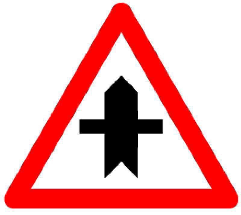 Signaux Intersection avec une route sans priorité 3.05 60 cm