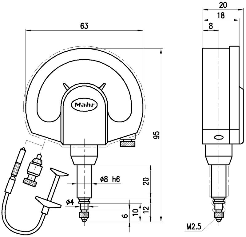MAHR Feinzeiger Millimess 1003 ±0.050 / 0.001 / 1