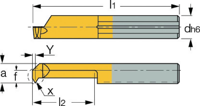 ISCAR Schneideinsatz PICCO-CUT für metrisches ISO-Gewinde PICCO R 006